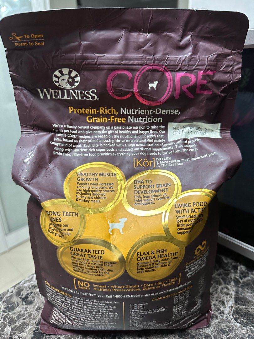Wellness Core Small Breed Kibbles for Puppy, Pet Supplies, Pet Food on ...