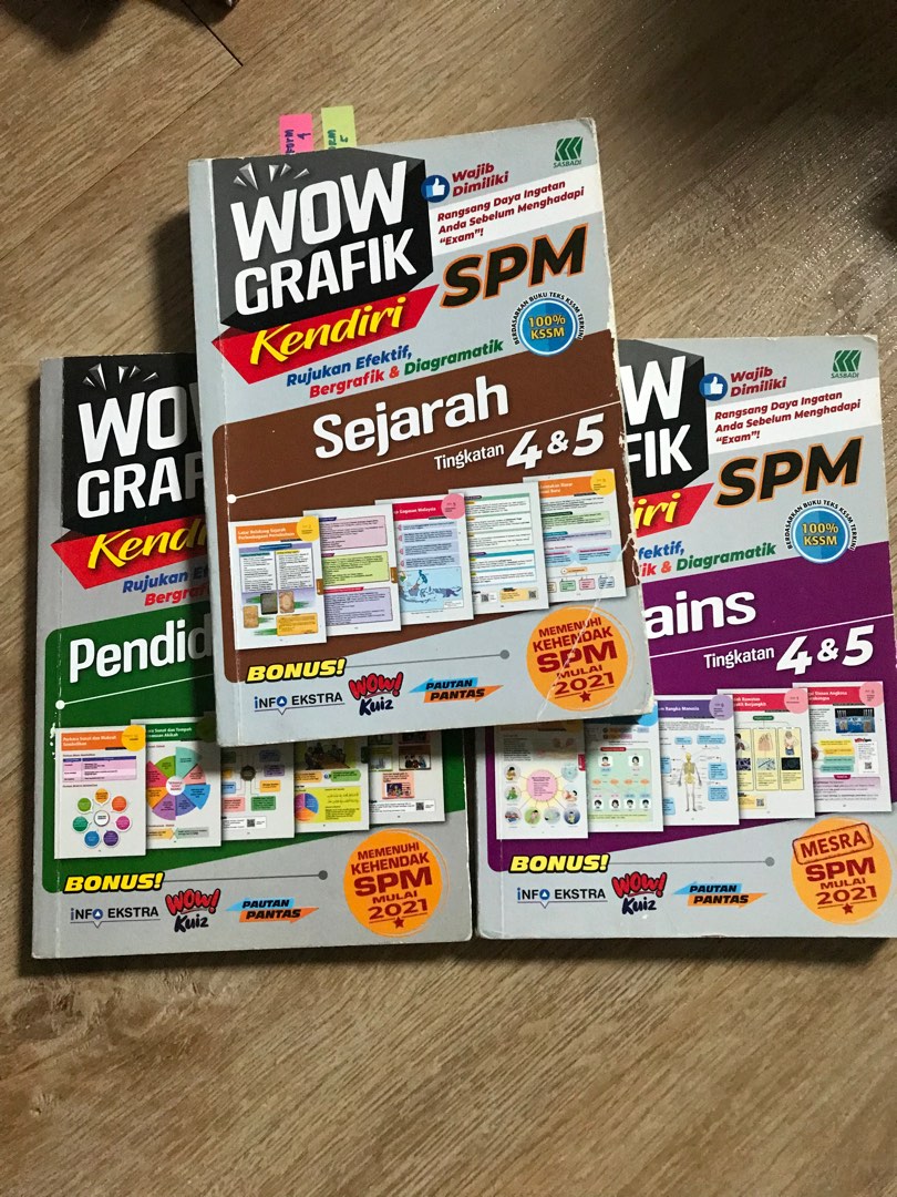 wow grafik kendiri SPM sasbadi satu rm 10, Hobbies & Toys, Books & Magazines, Textbooks on Carousell