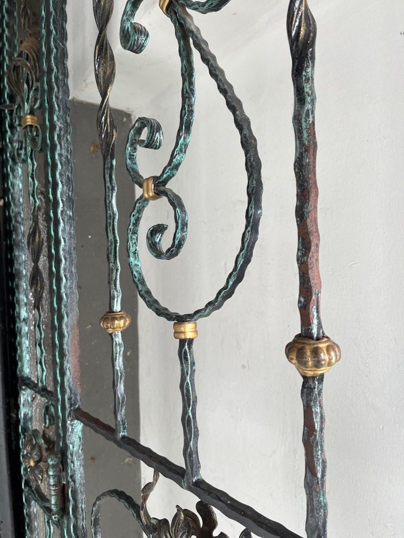Wrought Iron Gate and Lock, Furniture & Home Living, Security & Locks ...