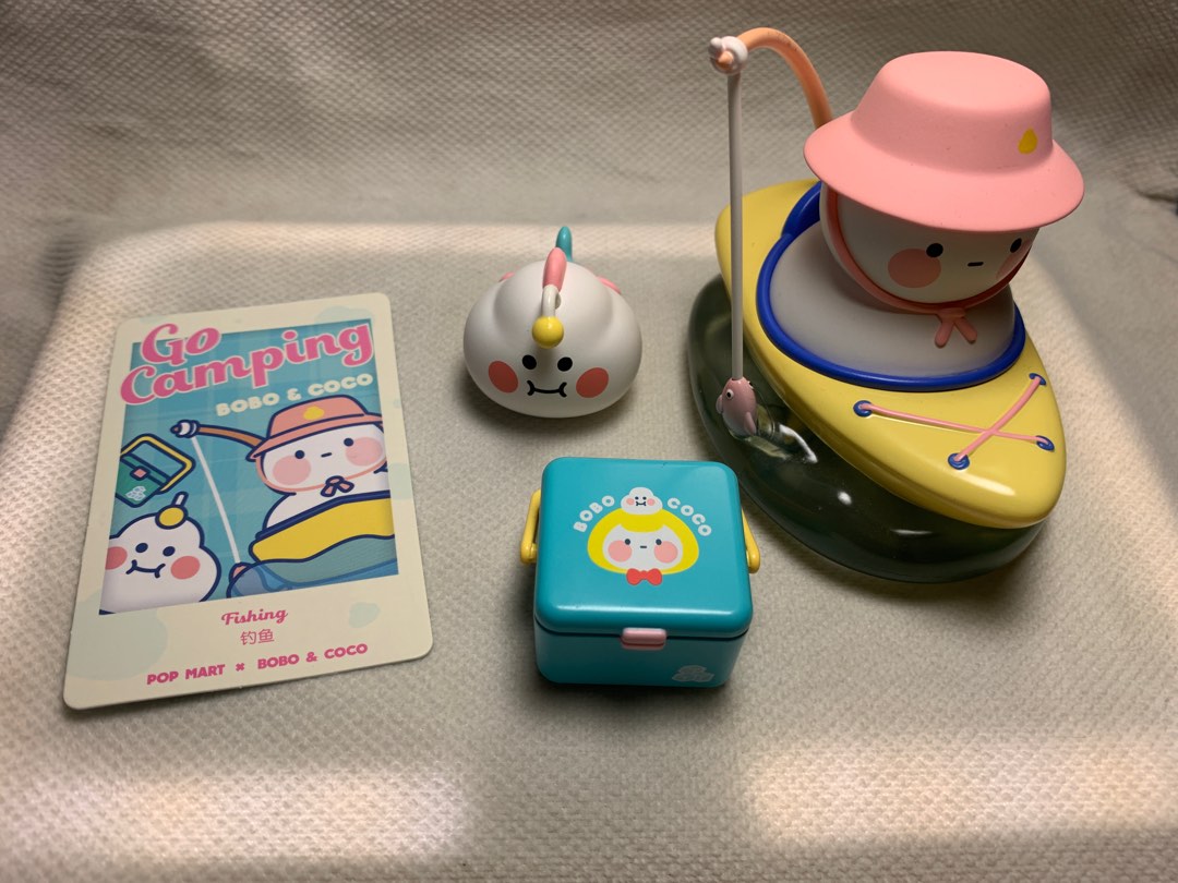 [WTS] $16.5 |Fishing Bobo&Coco Go Camping | Popmart official, Hobbies ...