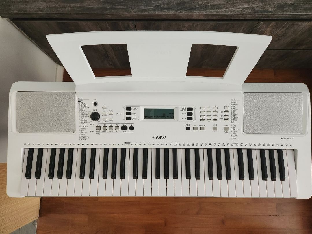 Yamaha EZ-300 Keyboard White, Hobbies & Toys, Music & Media, Musical ...