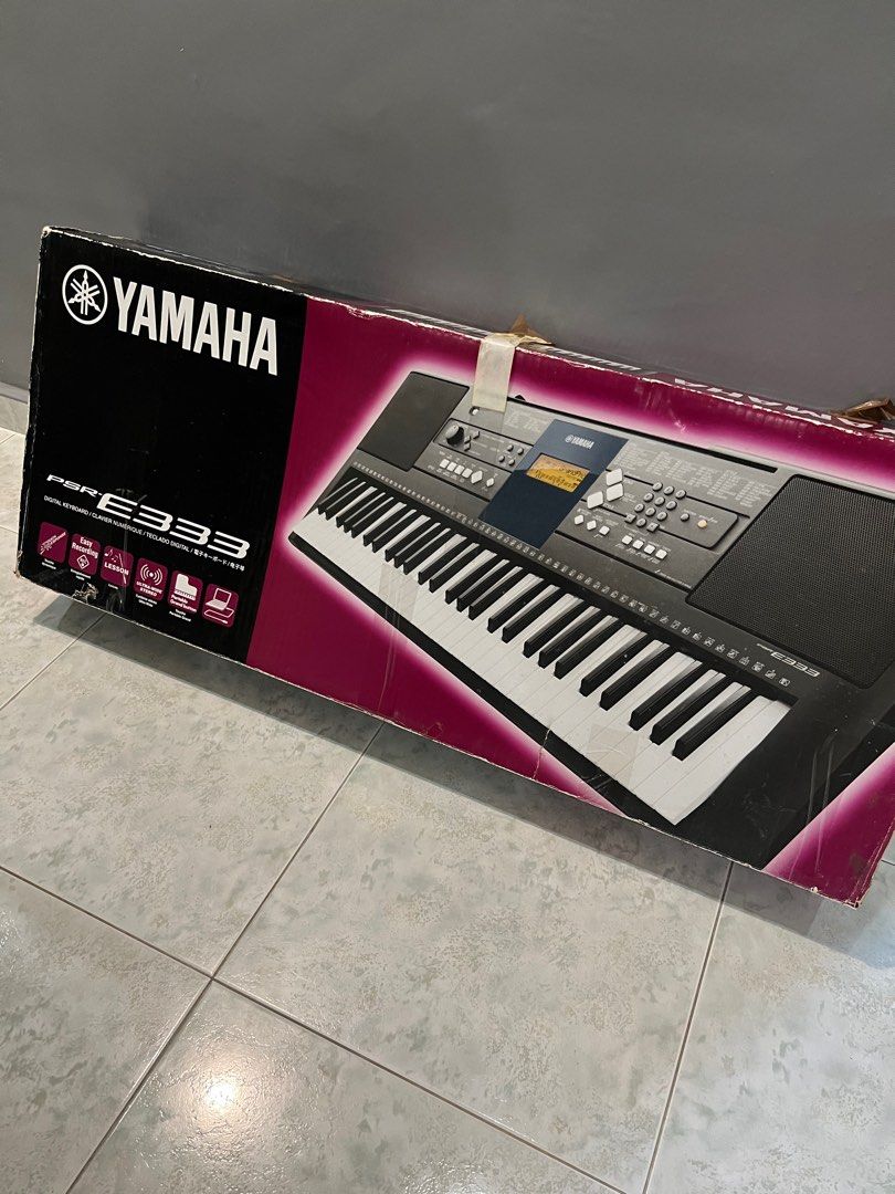 Yamaha PSR-E333 Portable KB, Hobbies & Toys, Music & Media, Musical ...