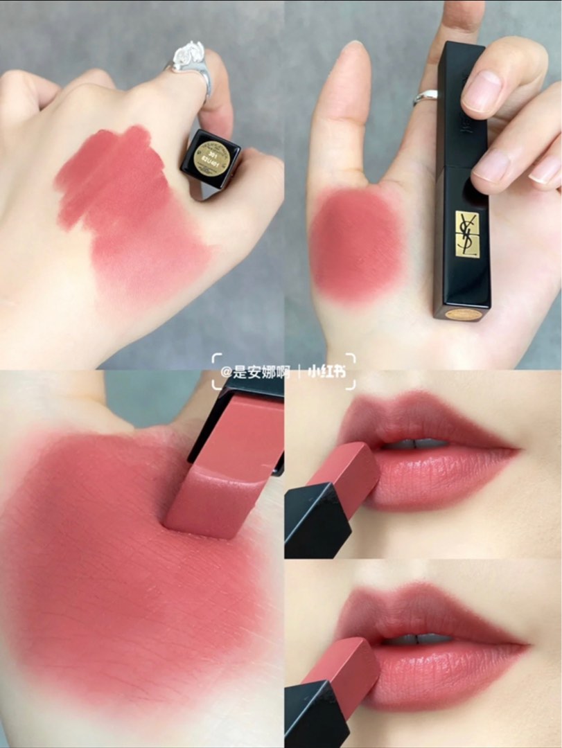 Ysl mini Lipstick 1.2g ( The slim black), Beauty & Personal Care, Face ...