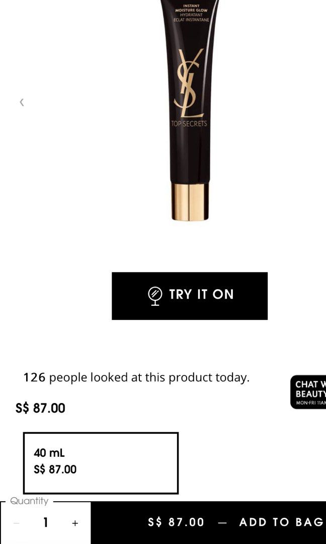 YSL TOP SECRET INSTANT MOISTURE GLOW PRIMER, Beauty & Personal Care ...