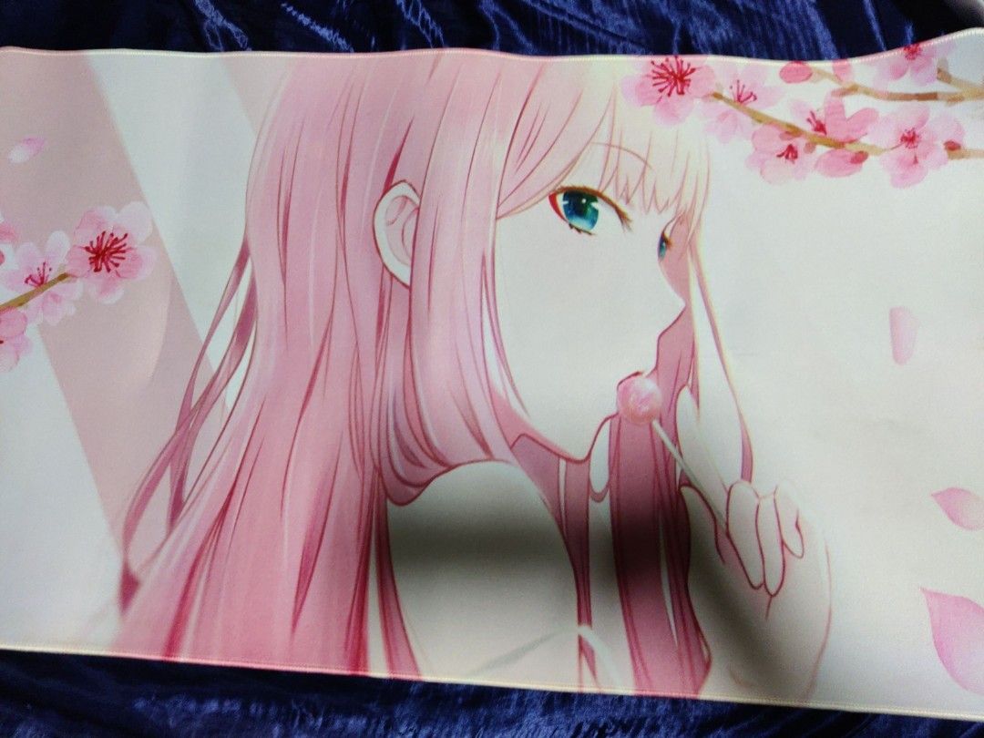 Zero two deskmat/mousepad, Computers & Tech, Parts & Accessories, Mouse & Mousepads on Carousell