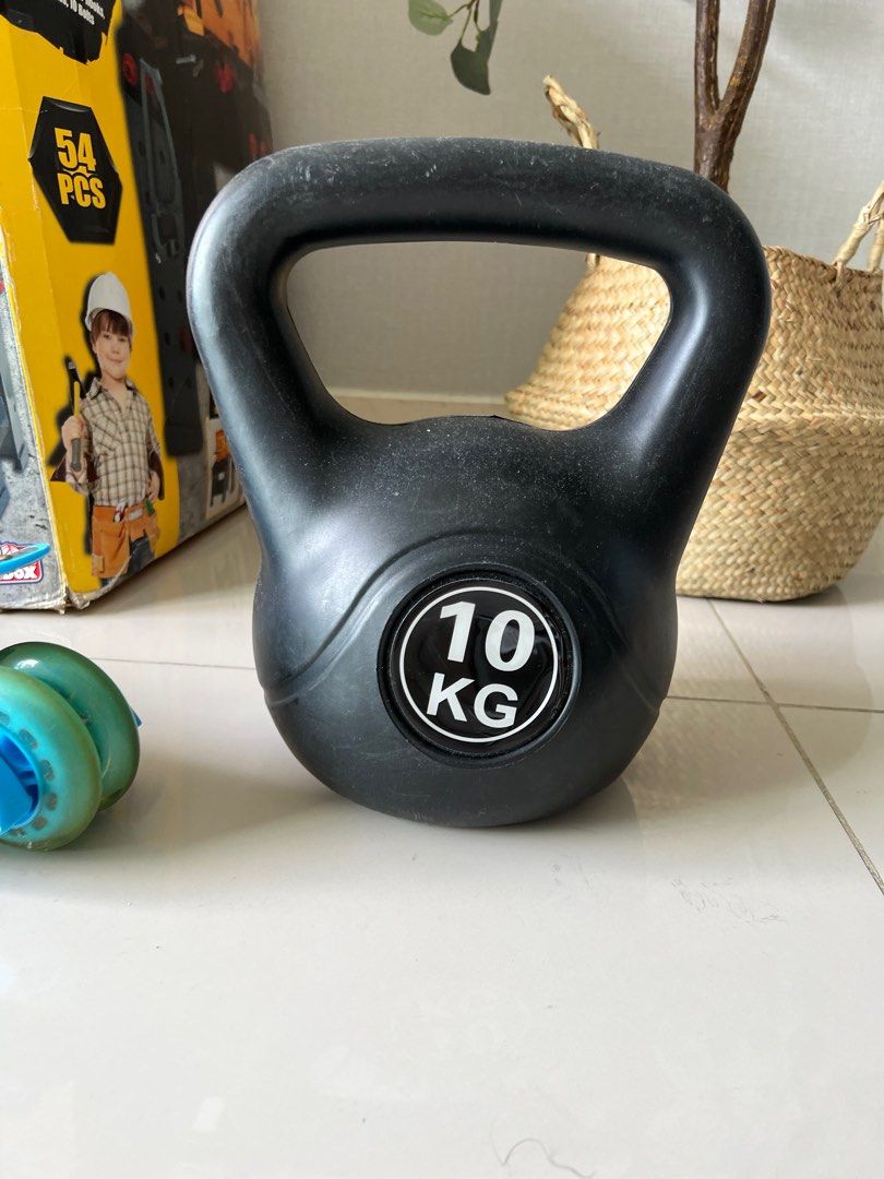 10kg kettlebell dumbbell, Sports Equipment, Exercise & Fitness, Weights ...