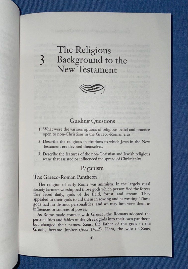 1996, The New Testament, Its Background and Message, Hobbies & Toys ...