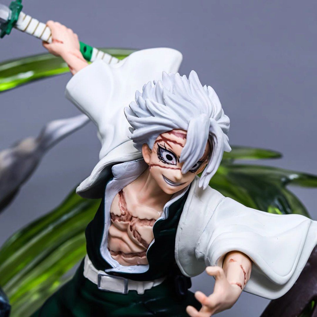 30CM Demon Slayer LED Wind Hashira Sanemi Shinazugawa figure, Hobbies ...