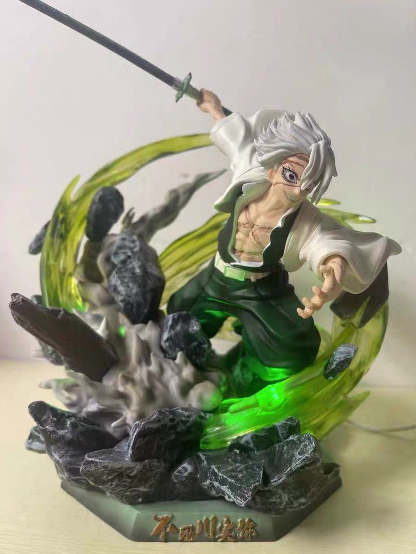 30CM Demon Slayer LED Wind Hashira Sanemi Shinazugawa figure, Hobbies ...