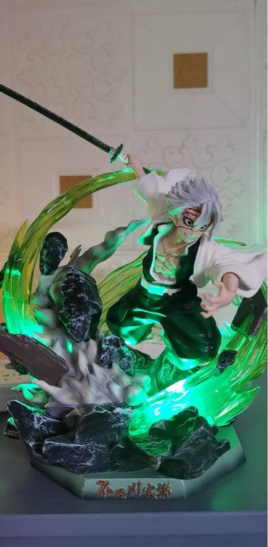 30CM Demon Slayer LED Wind Hashira Sanemi Shinazugawa figure, Hobbies ...