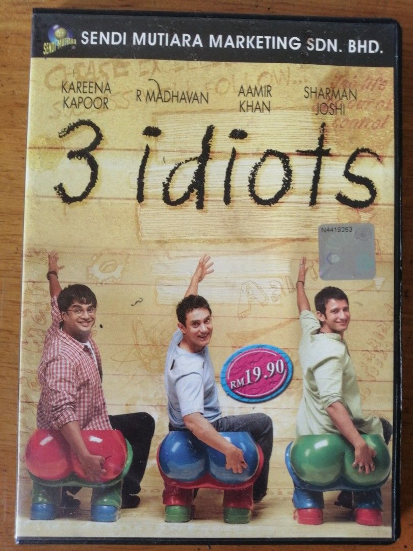 3 IDIOTS THE MOVIE - VCD, Hobbies & Toys, Music & Media, CDs & DVDs on ...