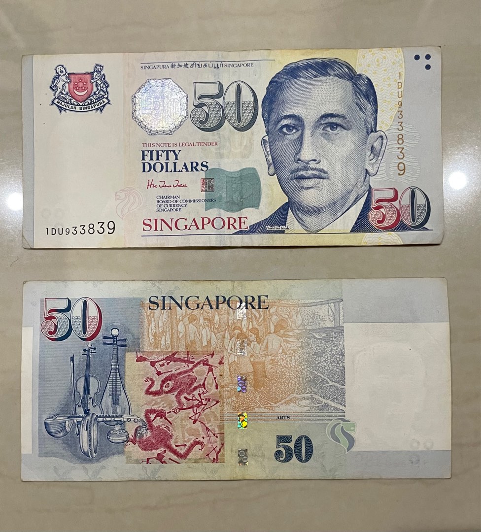 SGD50 note for Thai God prayers, Hobbies & Toys, Memorabilia ...