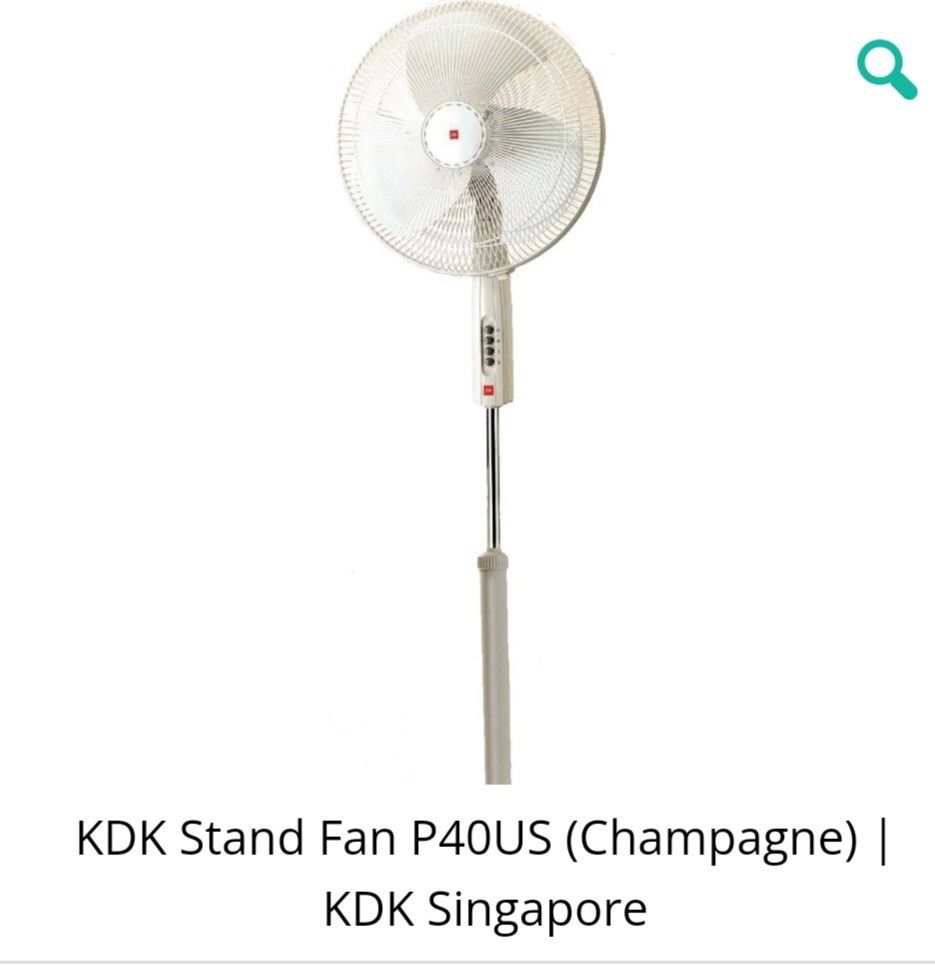 Moving house sale $50 for 2 fans!Panasonic & KDK stand fan, Furniture ...