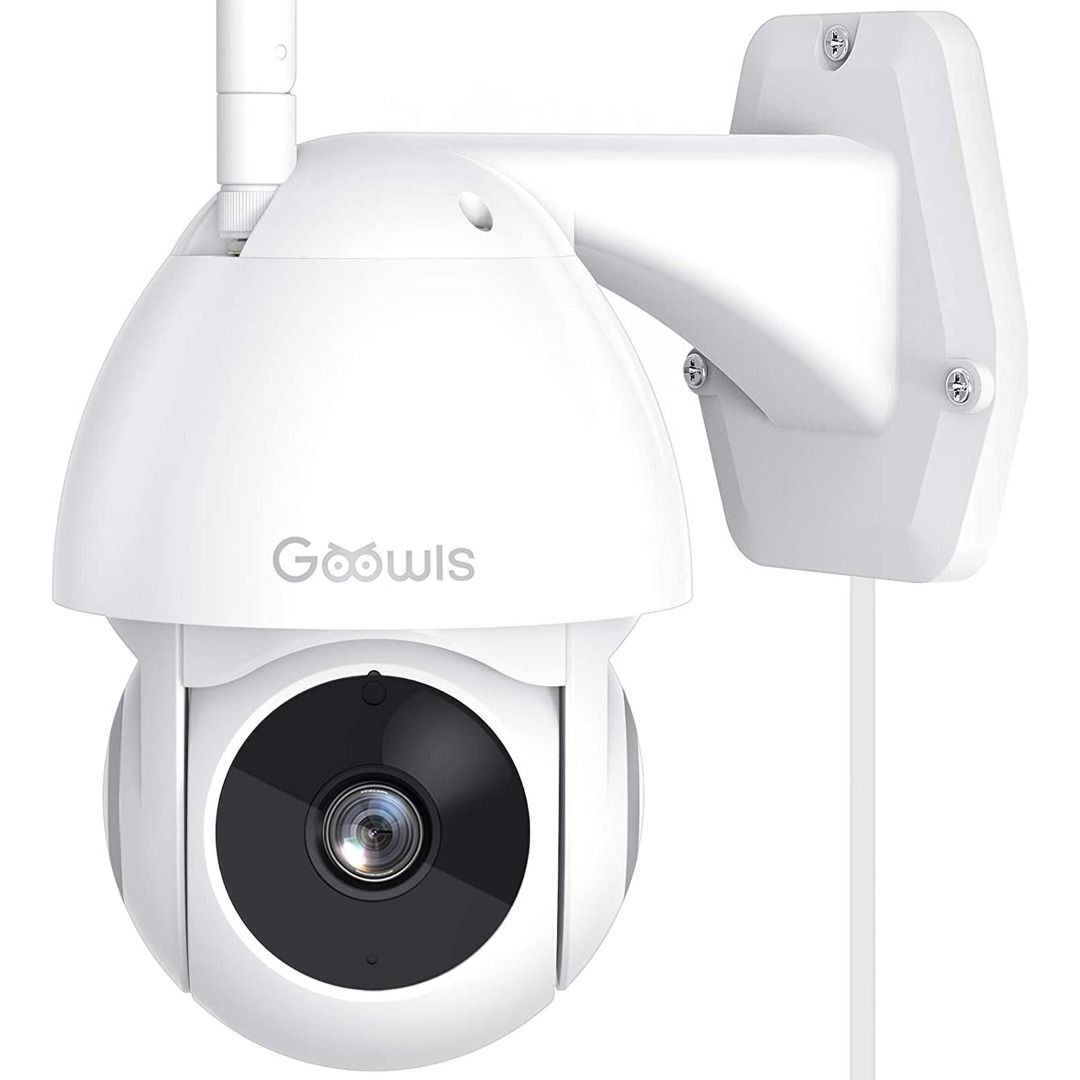 * [B2636] * Security Camera Outdoor, Goowls 1080P Pan/Tilt 2.4G WiFi ...