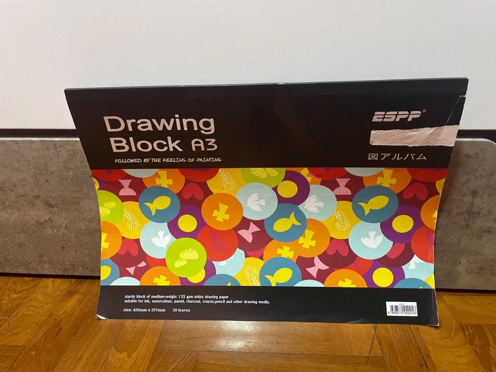 A3 sized drawing block, Hobbies & Toys, Stationery & Craft, Art ...