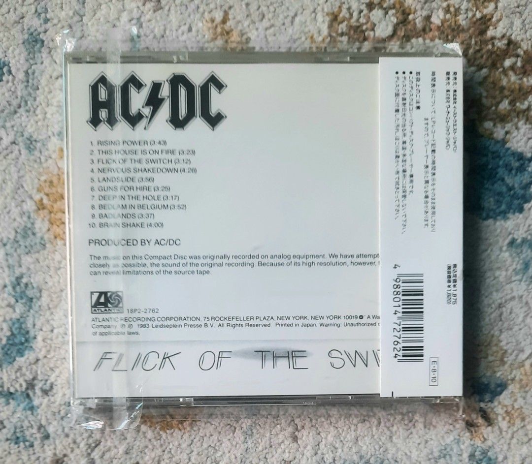 AC/DC - Flick Of The Switch CD, Hobbies & Toys, Music & Media, CDs ...