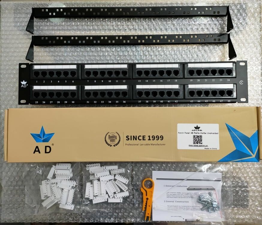 AD-LINK Patchpanel Cat6 48Port, Computers & Tech, Parts & Accessories, Networking on Carousell