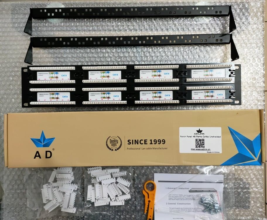 AD-LINK Patchpanel Cat6 48Port, Computers & Tech, Parts & Accessories, Networking on Carousell