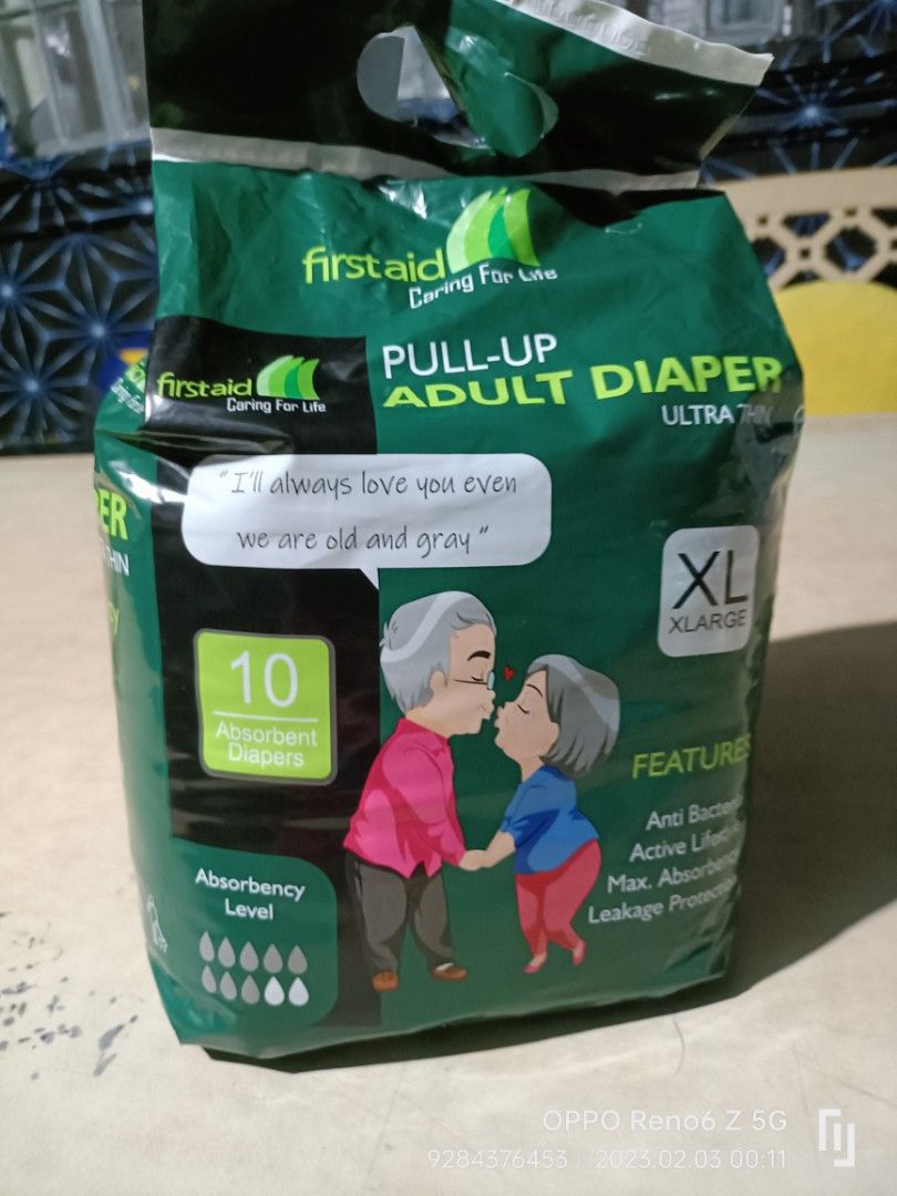 Adult diaper pull ups f/aid xl, Health & Nutrition, Assistive ...