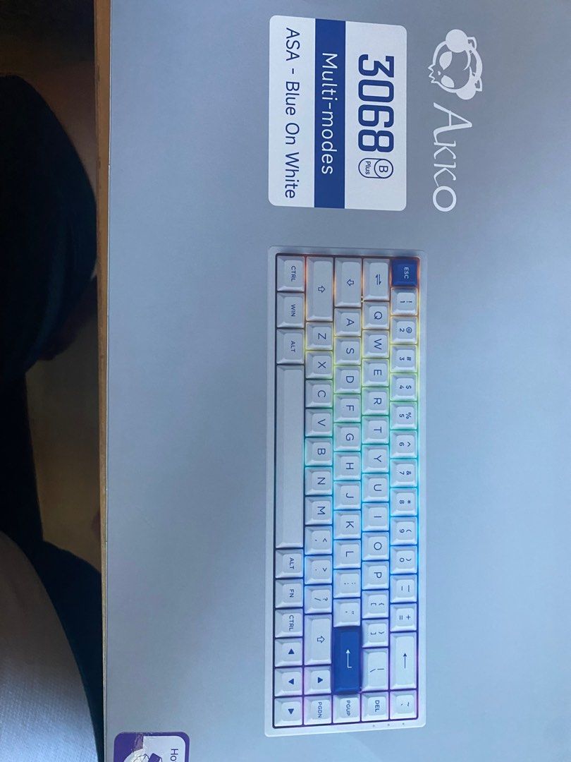 Akko 3068b jelly purple with custom keycap, Computers & Tech, Parts ...