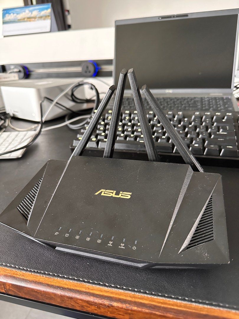 Asus AX3000 Dual Band Wifi Router (RT-AX58U), Computers & Tech, Parts ...