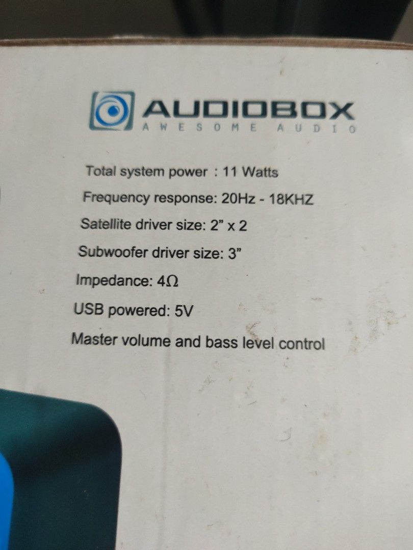 Audiobox U Blast Speakers, Computers & Tech, Parts & Accessories, Other ...