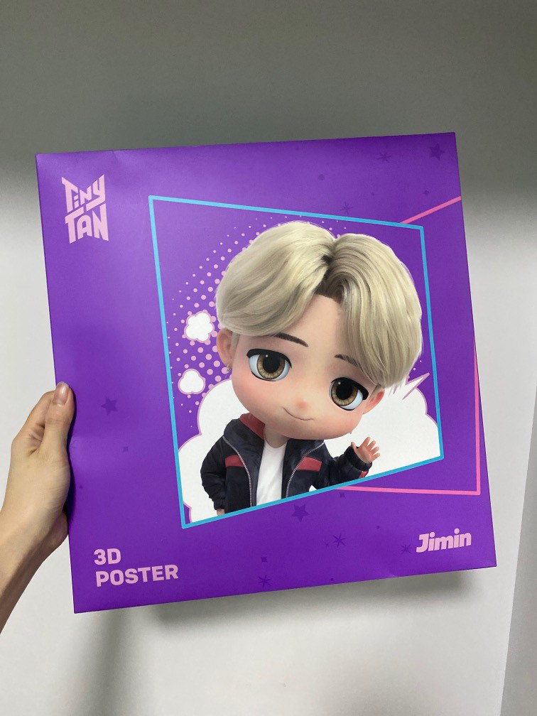 AUTHENTIC BTS TINYTAN 3D POSTER JIMIN WITH BOX, Hobbies & Toys, Memorabilia & Collectibles, K ...