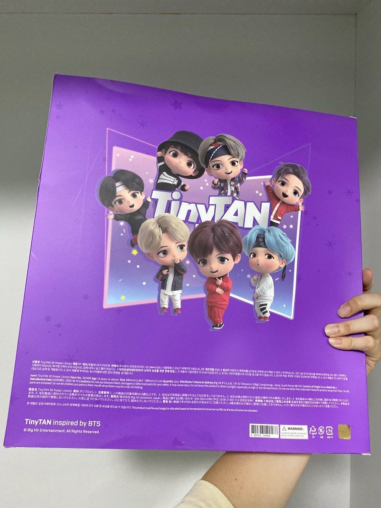 AUTHENTIC BTS TINYTAN 3D POSTER JIMIN WITH BOX, Hobbies & Toys, Memorabilia & Collectibles, K ...
