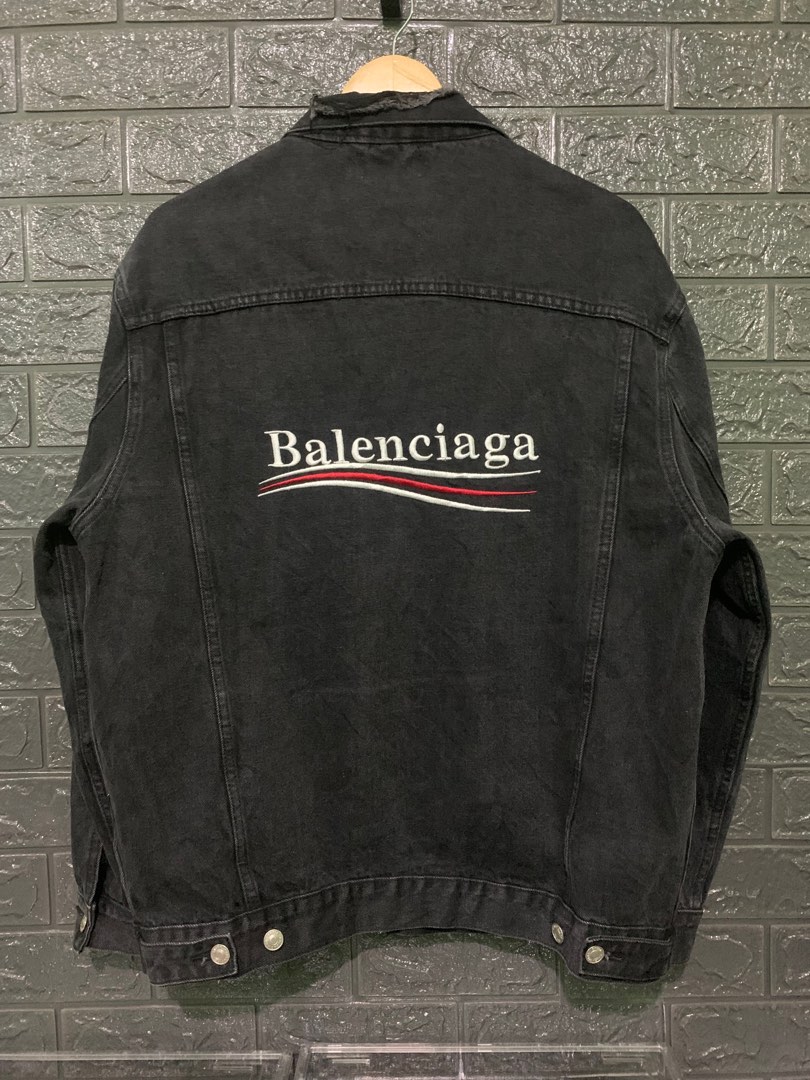 Balenciaga Denim Jacket, Men's Fashion, Coats, Jackets and Outerwear on ...