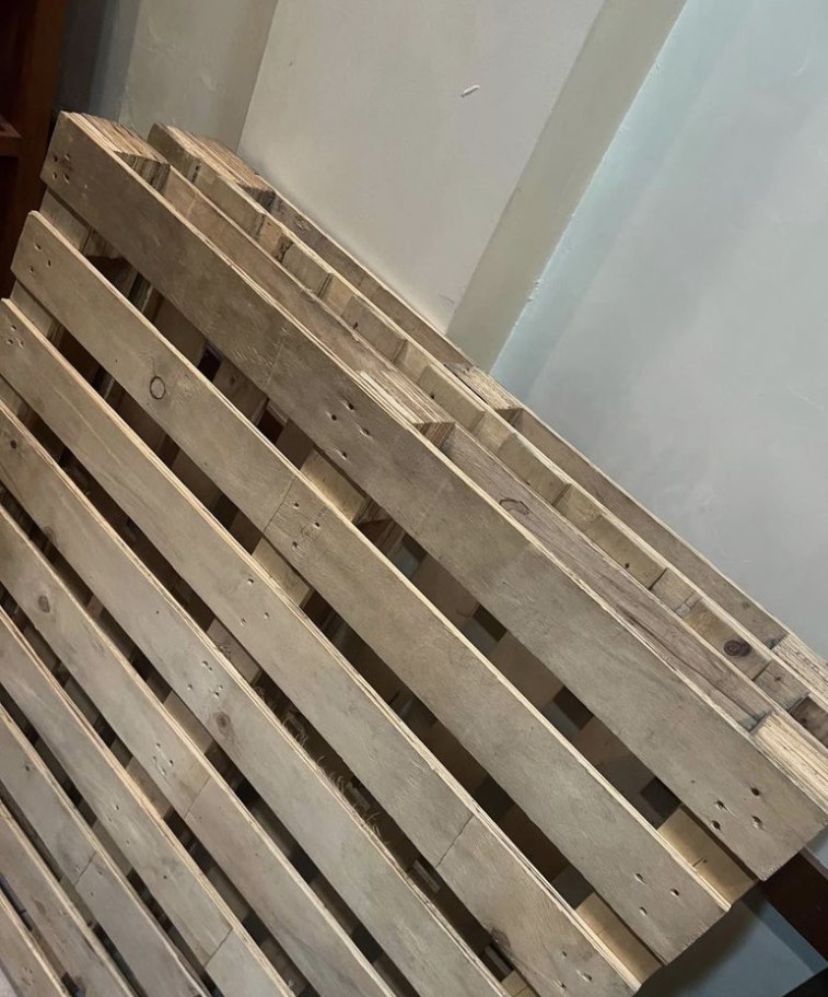 Bed frame Palochina Wood, Furniture & Home Living, Furniture, Bed ...