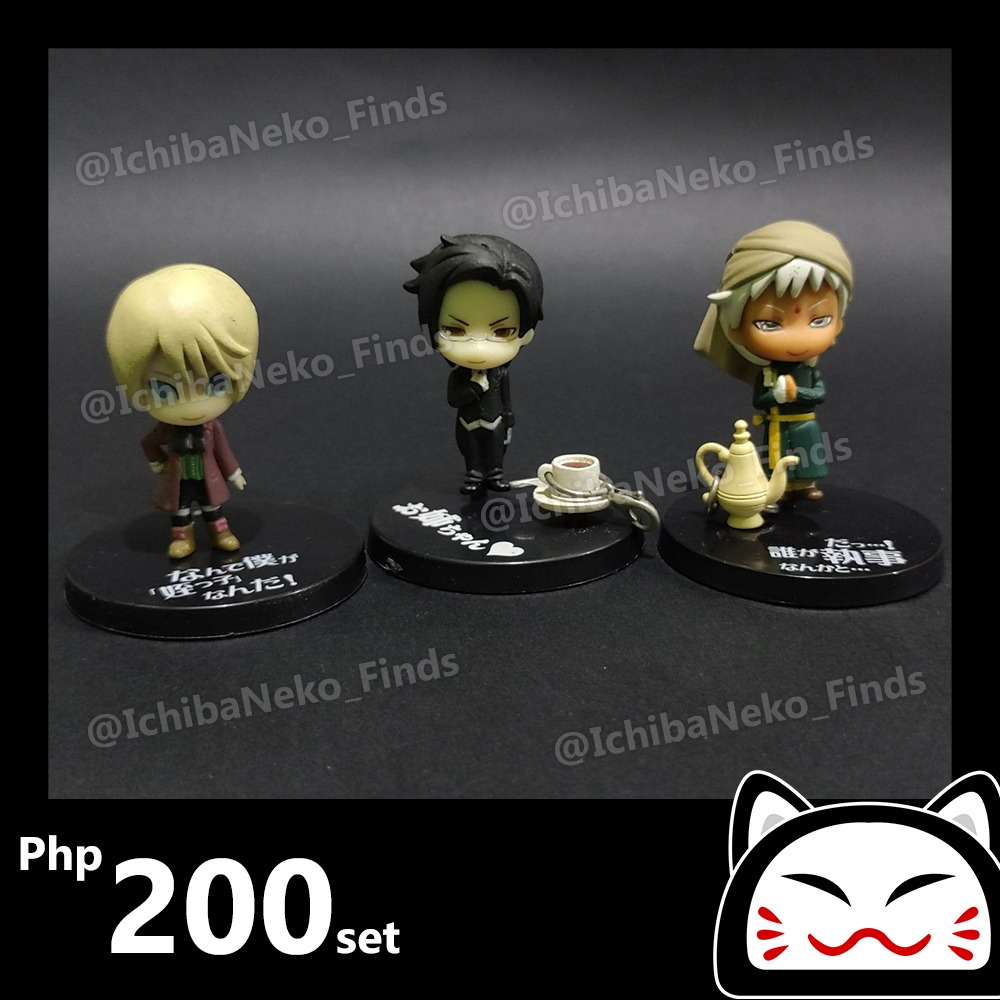Black Butler Prop Plus Petite Chibi Figures (3 pcs), Hobbies & Toys ...