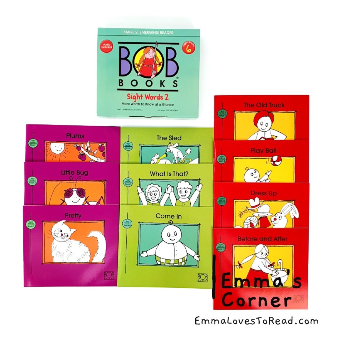 Bob Books Stage 2: Sight Words 1 & 2 for Kindergarten and First Grade ...