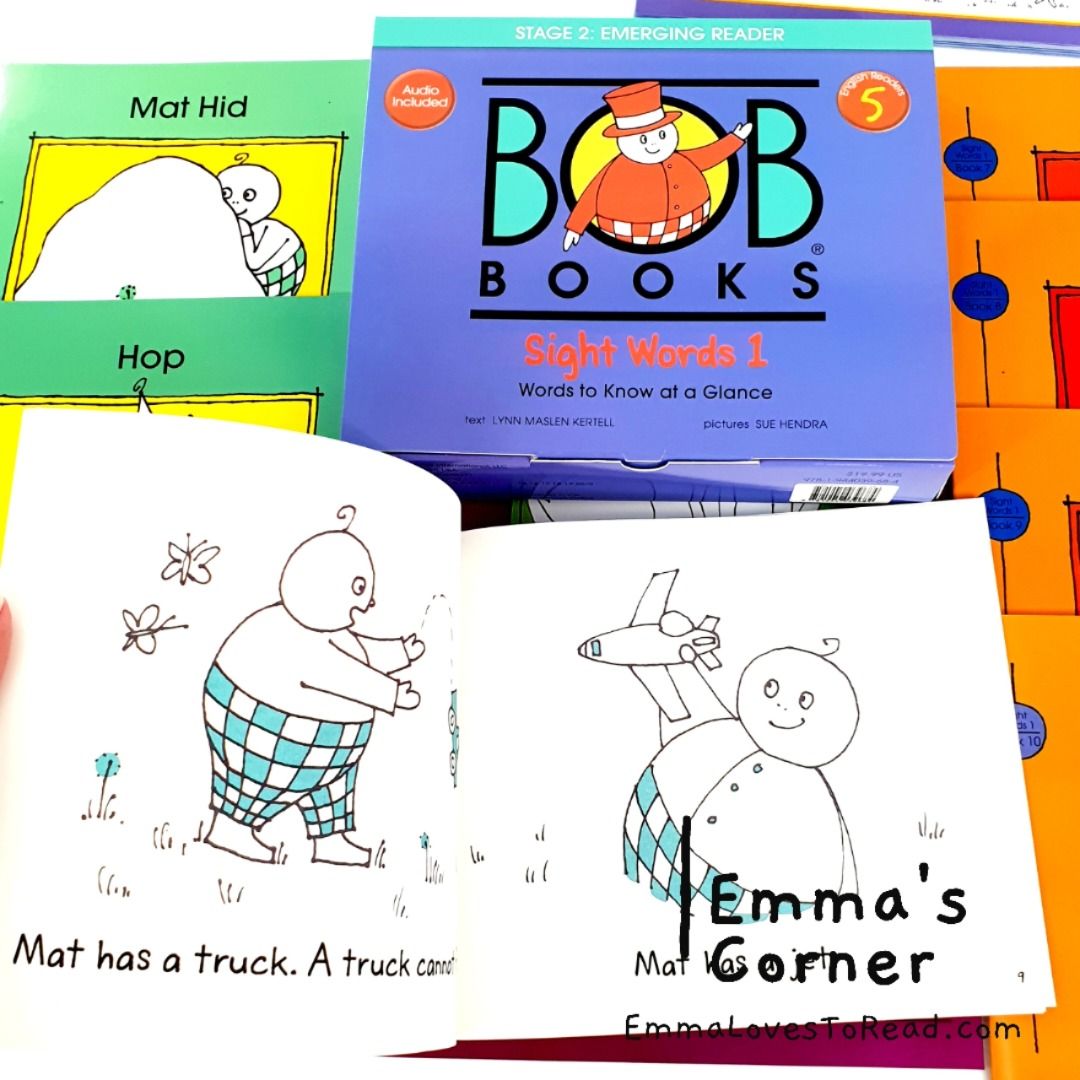 Bob Books Stage 2: Sight Words 1 & 2 for Kindergarten and First Grade ...
