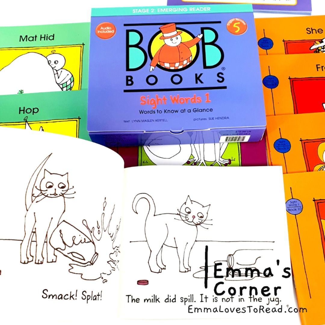 Bob Books Stage 2: Sight Words 1 & 2 for Kindergarten and First Grade ...