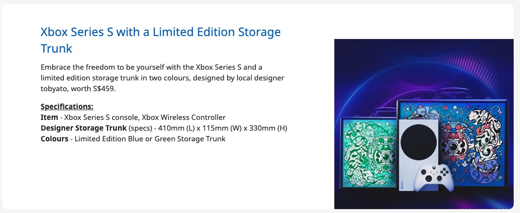 Brand new X Box Series S 512G SSD with Limited Edition Blue Storage ...