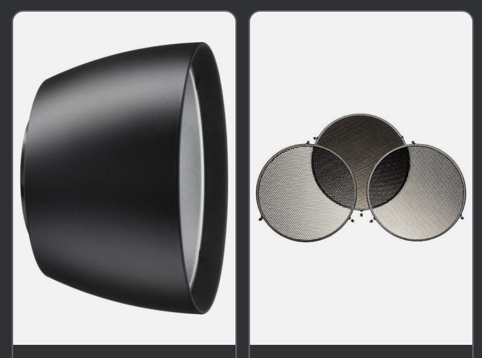 Broncolor L40 Standard Reflector + Honeycomb, 攝影器材, 攝影配件, 燈光及Studio設備 ...