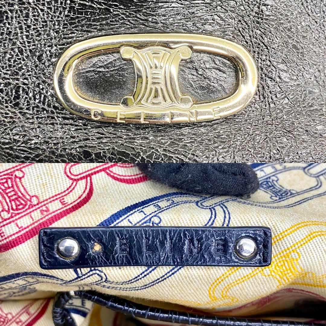 CELINE BLACK MCADAM LOGO SHOULDER BAG 227025028 %, Luxury, Bags ...