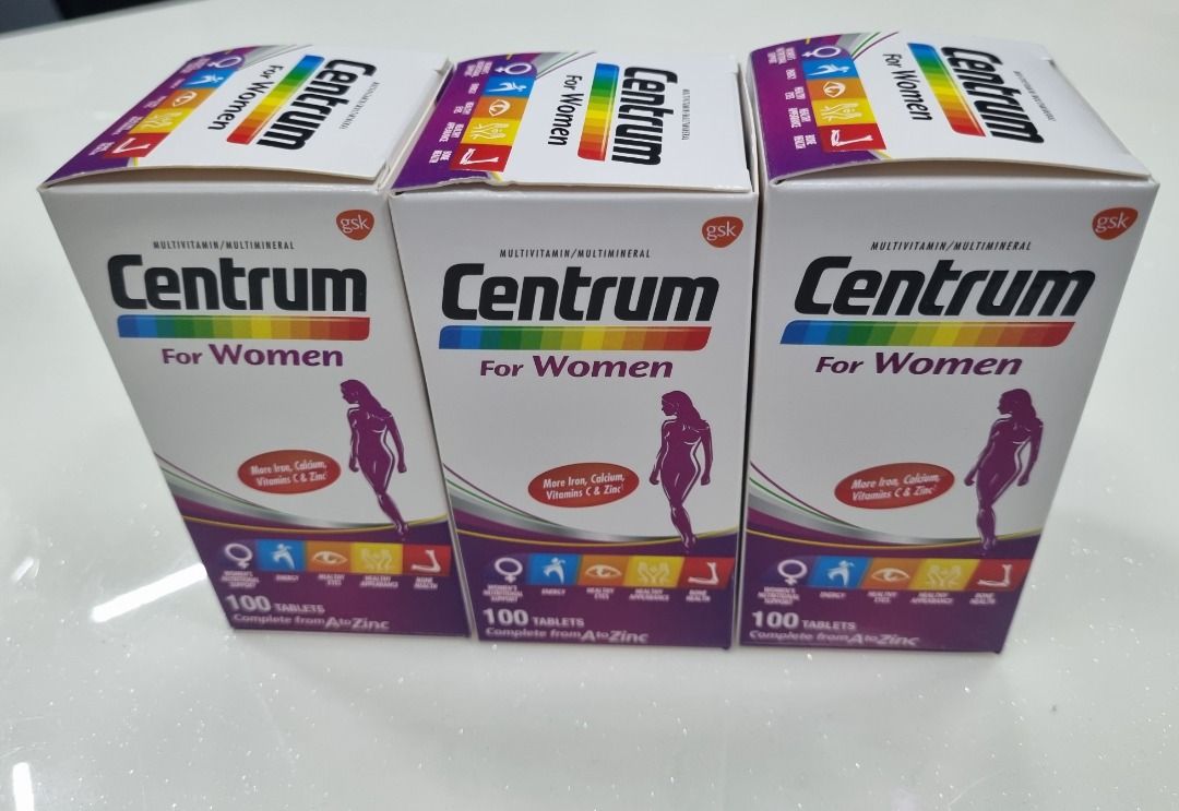 Centrum Multivitamins, Health & Nutrition, Health Supplements, Vitamins ...