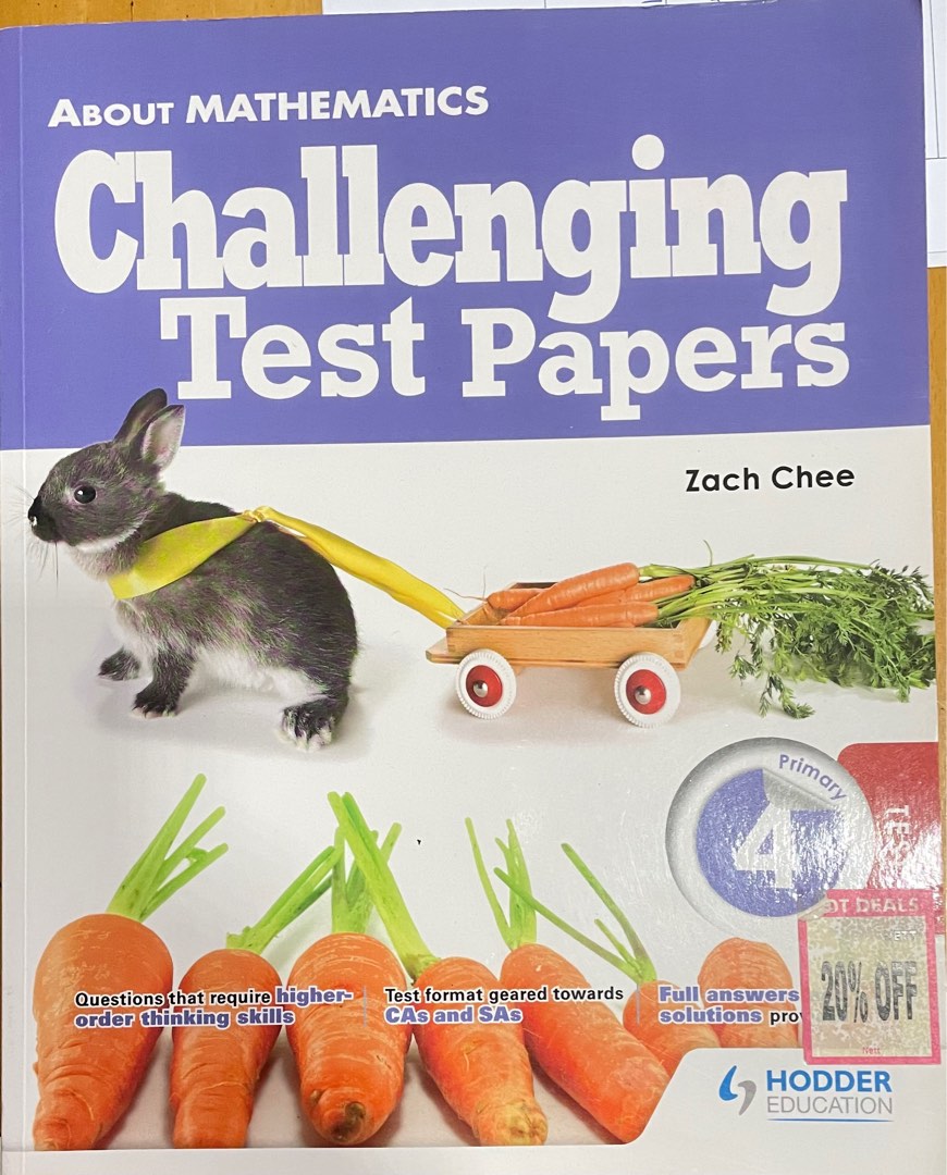 Challenging Math Test Paper P4, Hobbies & Toys, Books & Magazines ...
