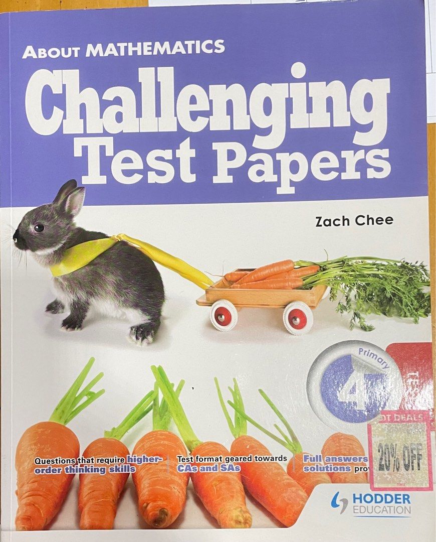 Challenging Math Test Paper P4, Hobbies & Toys, Books & Magazines ...