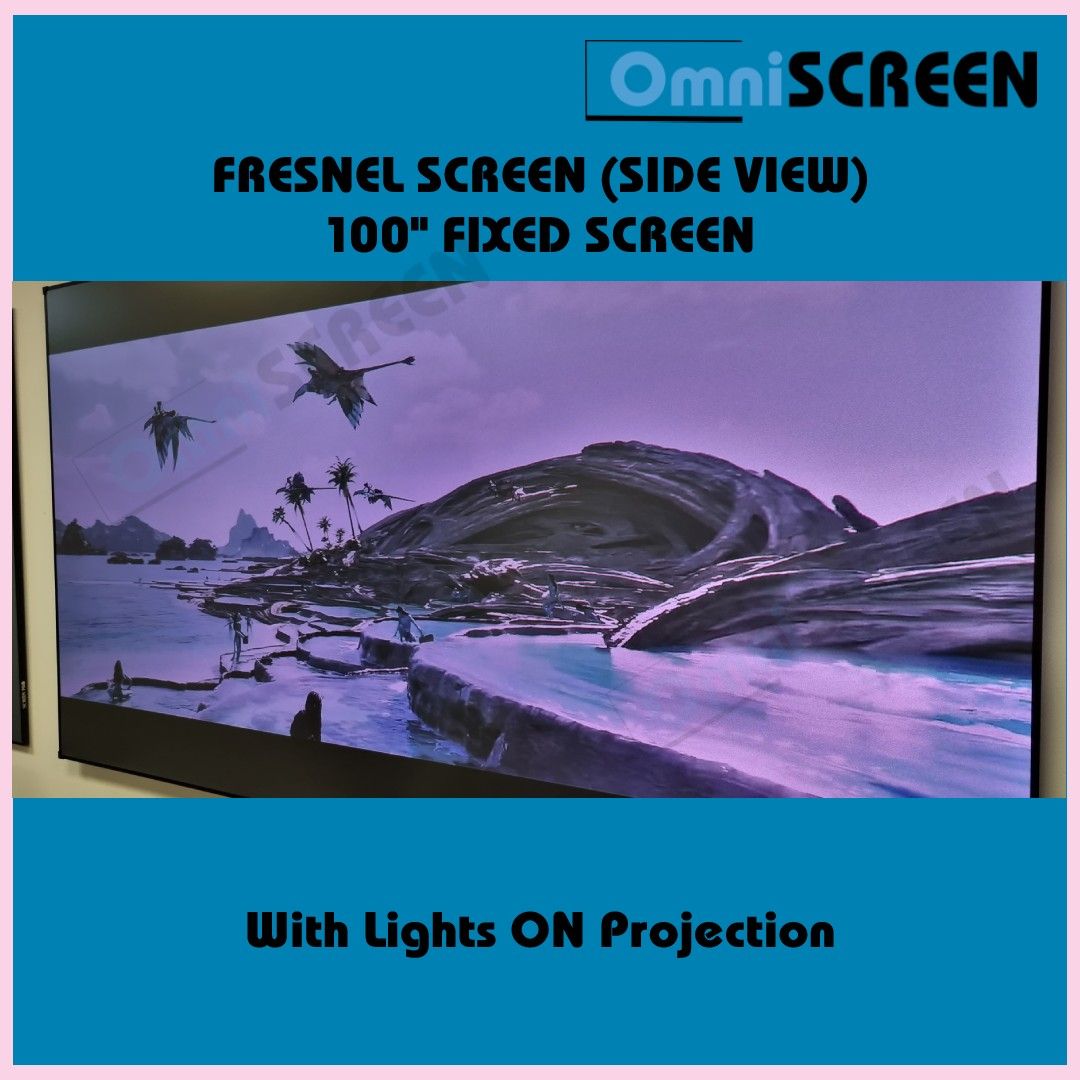 [100" CHEAPEST FRESNEL ALR SCREEN IN SG] OMNISCREEN 100 INCH FRESNEL ...