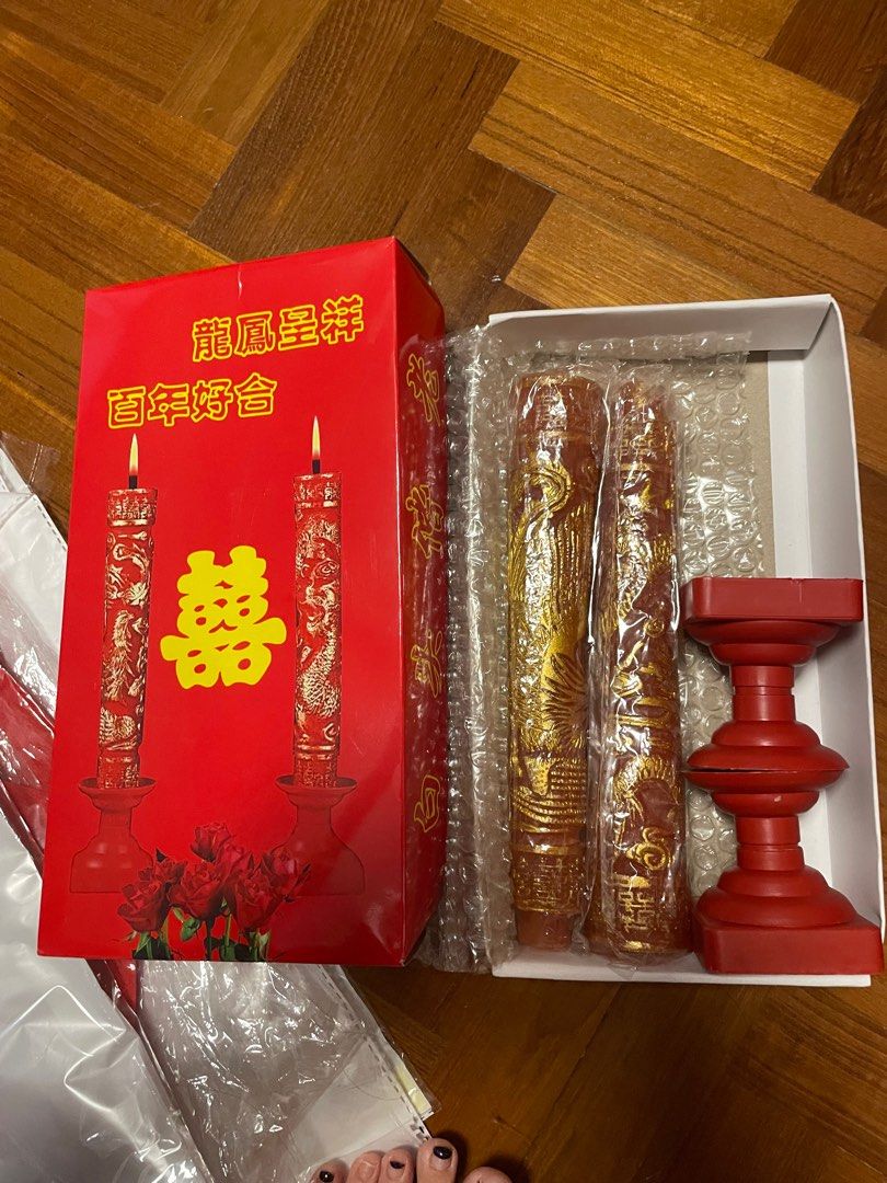 Chinese wedding candles, Hobbies & Toys, Stationery & Craft, Occasions ...