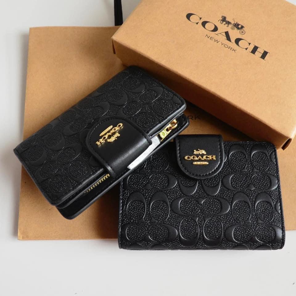 Coach Medium Corner Zip Wallet in Signature Leather, Women's Fashion ...