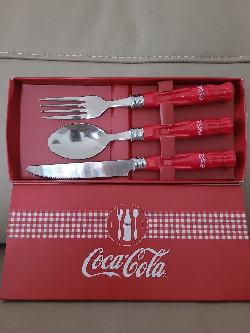 Coca-Cola Dining Cutlery Set, Furniture & Home Living, Kitchenware ...