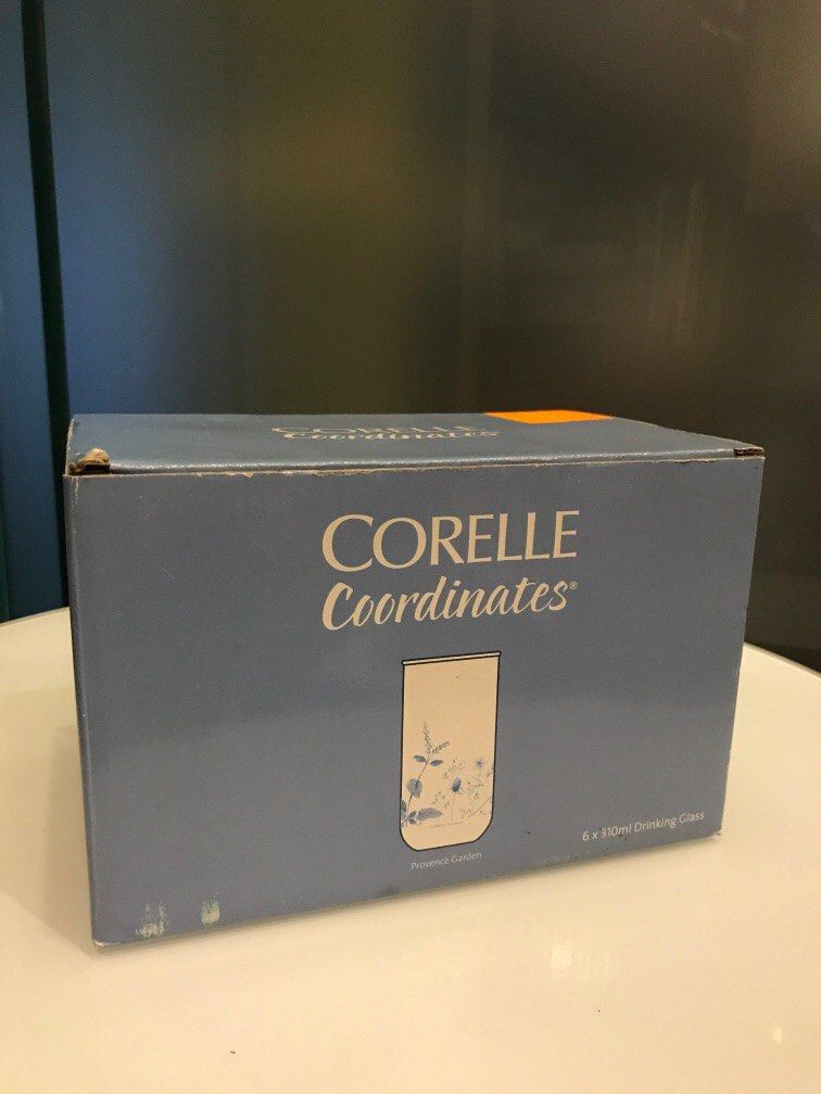 Corelle Coordinates Flower Pattern Cups Set, Furniture & Home Living ...