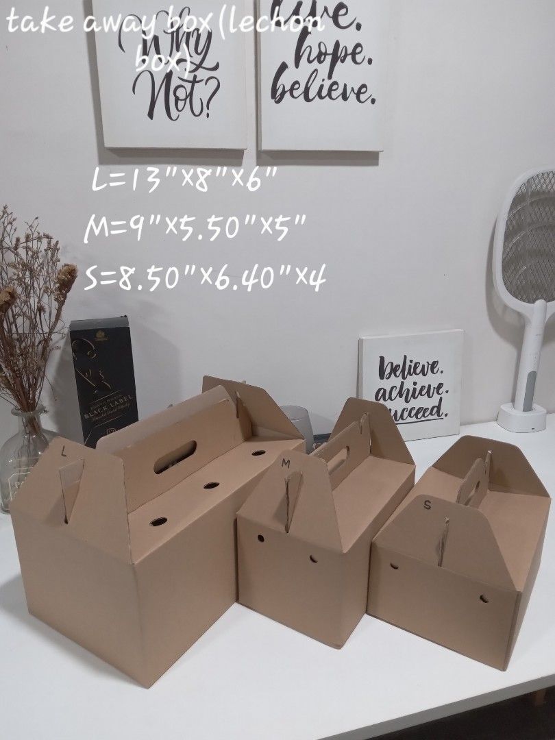 Corrugated Lechon Box, Furniture & Home Living, Home Improvement ...