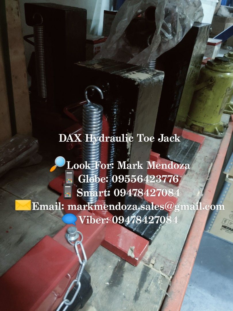 DAX Hydraulic Toe Jack, Commercial & Industrial, Industrial Equipment ...