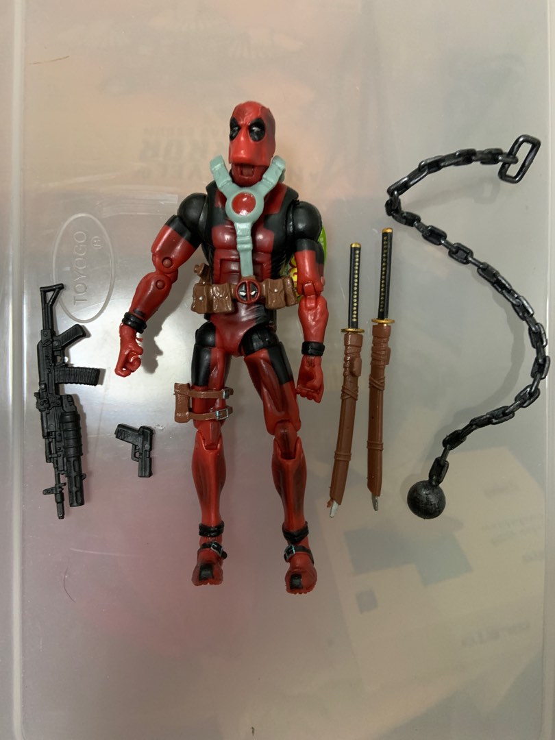 Deadpool 1/12 figure with weapons, Hobbies & Toys, Toys & Games on ...