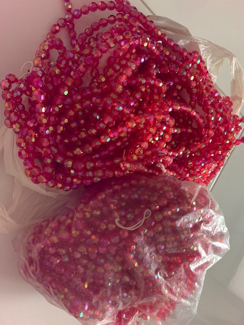 Decoration Red Bead / Ribbon 100 yard, Hobbies & Toys, Stationery ...