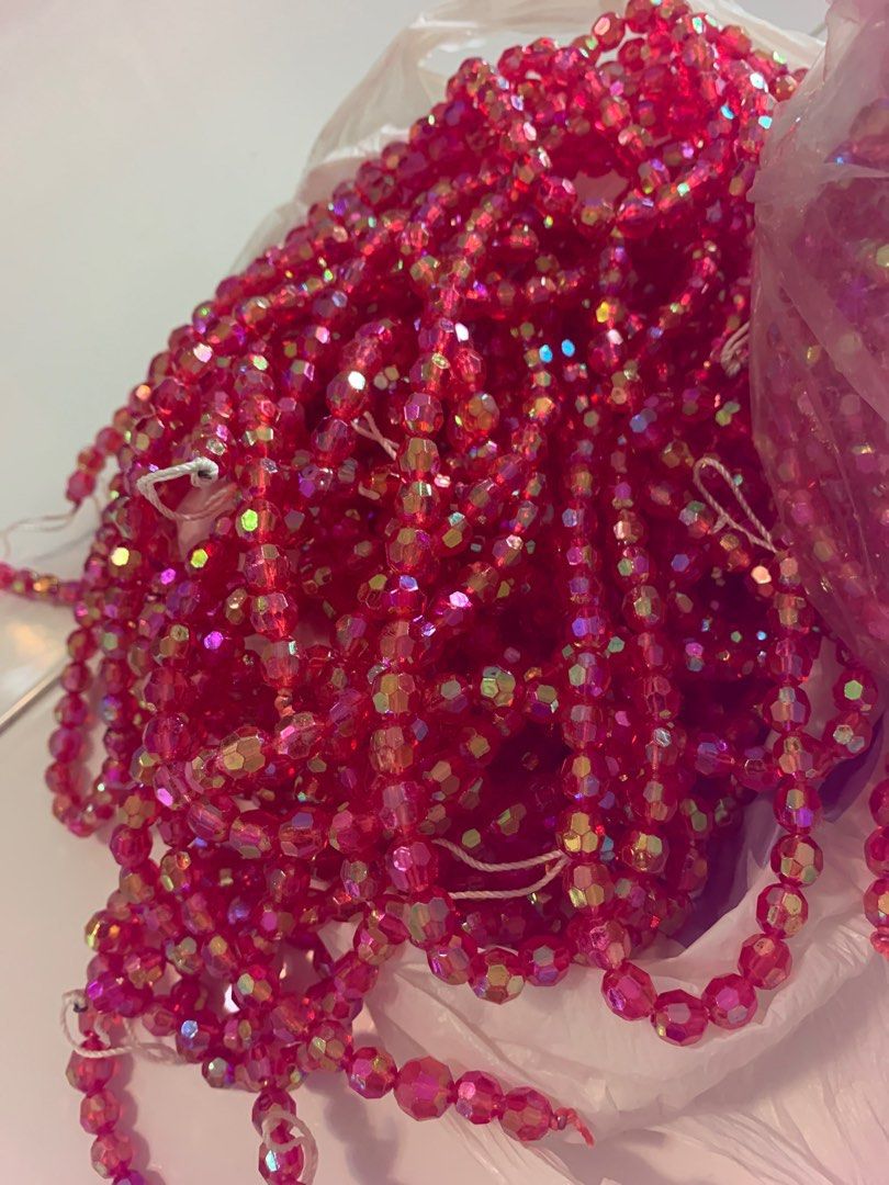 Decoration Red Bead / Ribbon 100 yard, Hobbies & Toys, Stationery ...